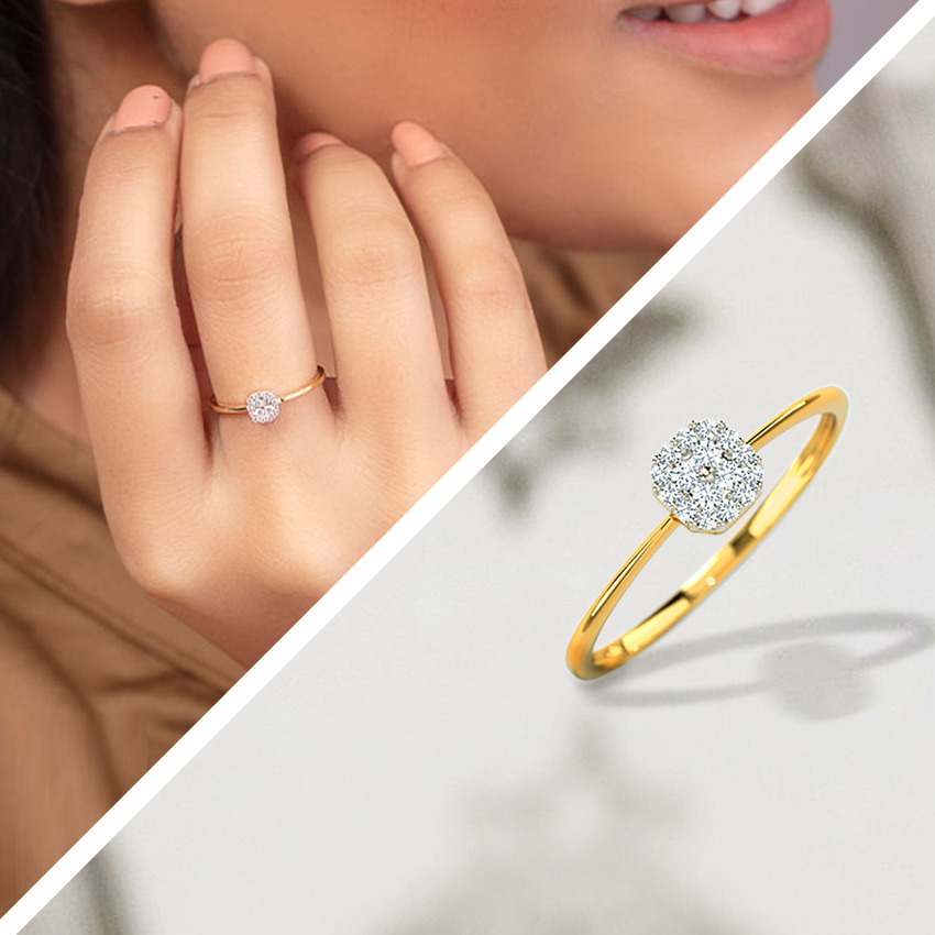 Buy Emily Diamond Crush Ring Online | CaratLane
