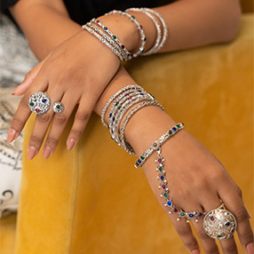 Silver Jewellery Designs | Latest Rings, Anklets, Bracelets for Men ...
